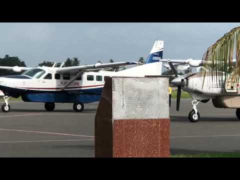 Zanzibar Airport - Very Chaotic but wonderful to watch all the small planes