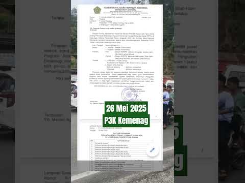 Inauguration of PPPK Phase 1 Kemenag Formation 2024 #asn #pppk #kemenag #shorts #viralvideo #view...