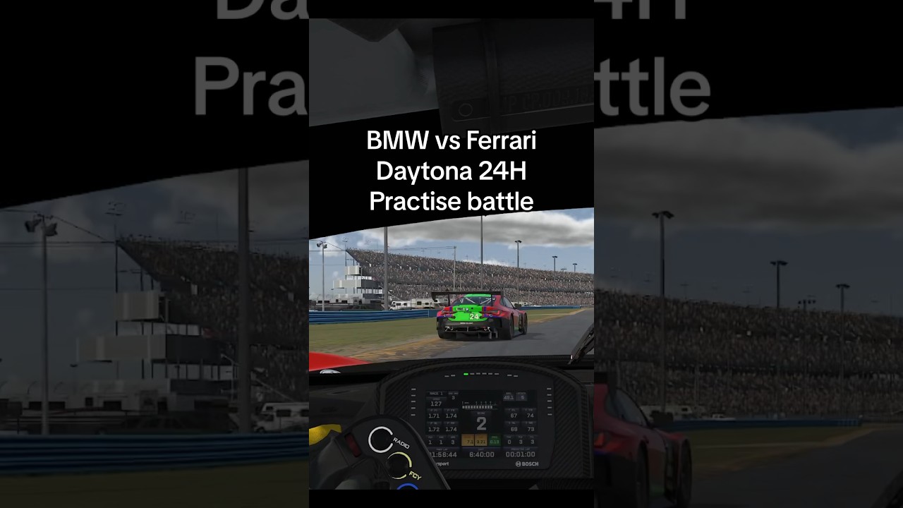 Ferrari vs BMW Battle Daytona 24H #iracing #simracing #gt3 #gt3ferrari #gt3bmw