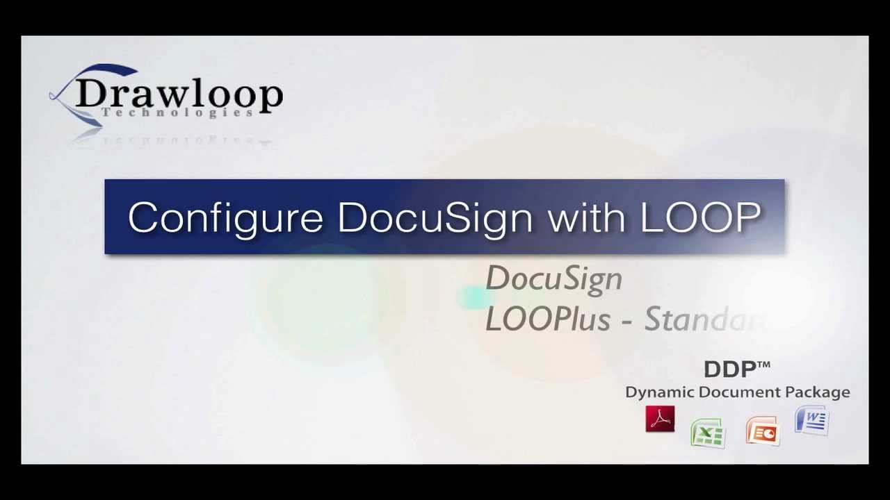 Configure DocuSign with LOOP
