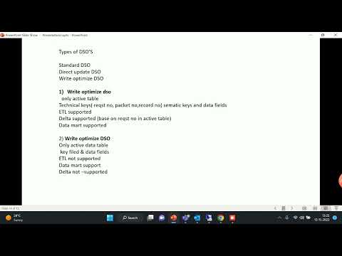 Types of DSO in SAP BW