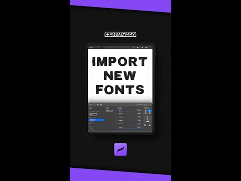 How to add new fonts in Procreate