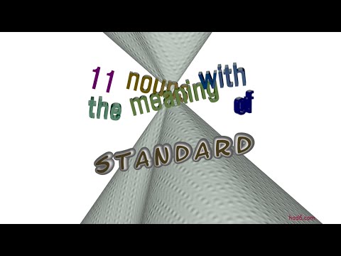 standard - 16 nouns having the meaning of standard (sentence examples)