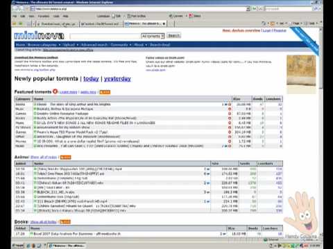 Downloading files through torrents