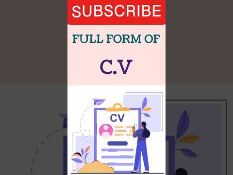 Full Form Of cv #cv #knowledge #fullform #video #viral #shortvideo #status #education #trending #yt