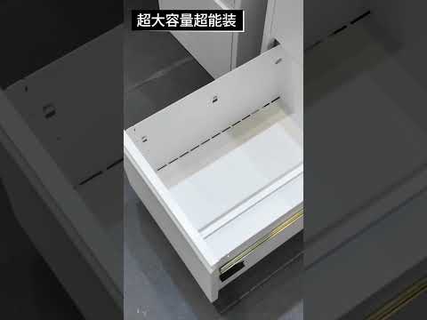 Deyu 3&4-Drawer Vertical Metal Filing Cabinet with Lock – White Steel Document Organizer#cabinet