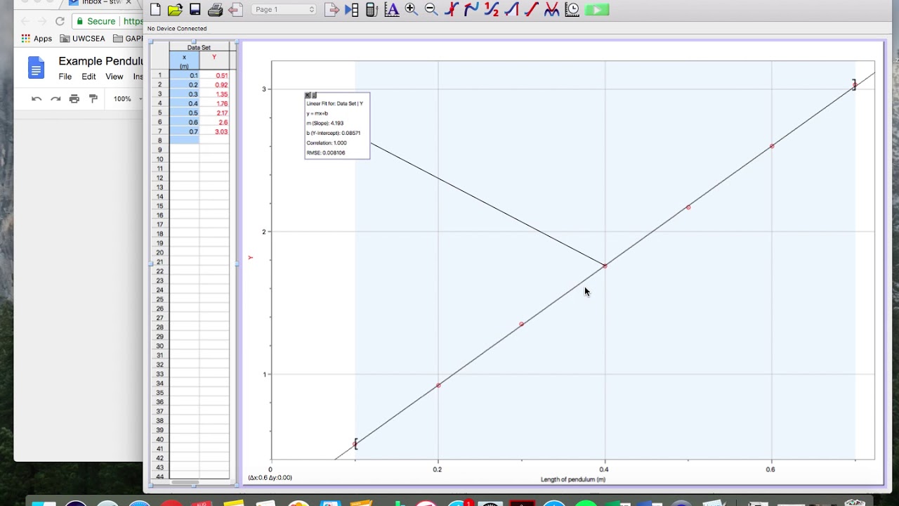 Simple pedulum how to use logger pro