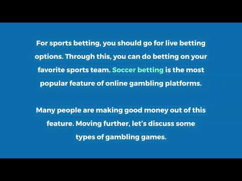 Types Of Games Can You Play On Online Gambling Platforms