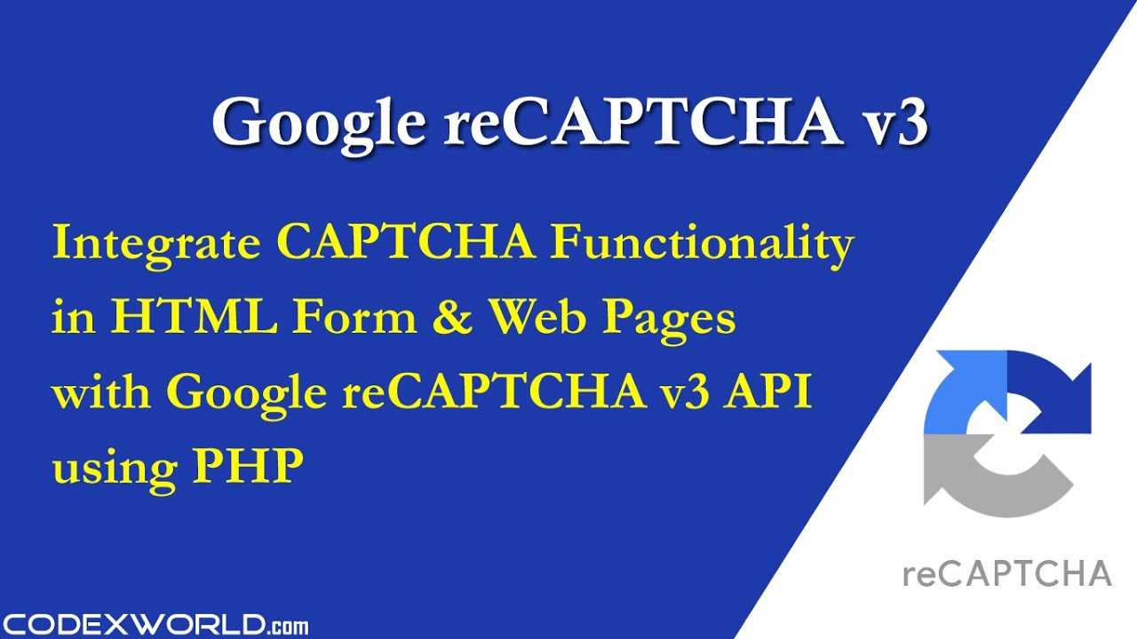 Integrate Google reCAPTCHA v3 in HTML Form with PHP