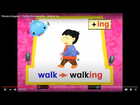Inflectional ending -ing