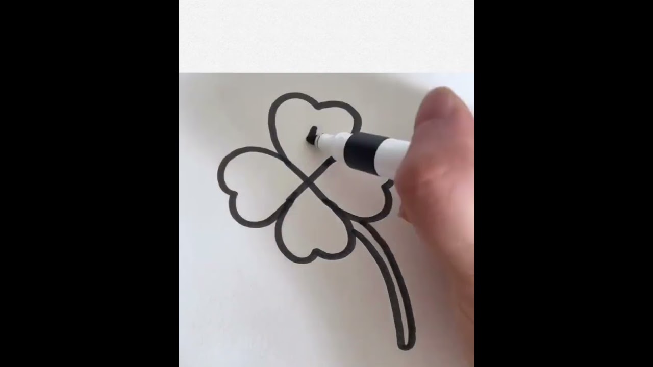 “Luck of the Clover:Drawing a Four-Leaf Wonder!”#forkids #drawing #coloring #cute #shorts #kidsvideo