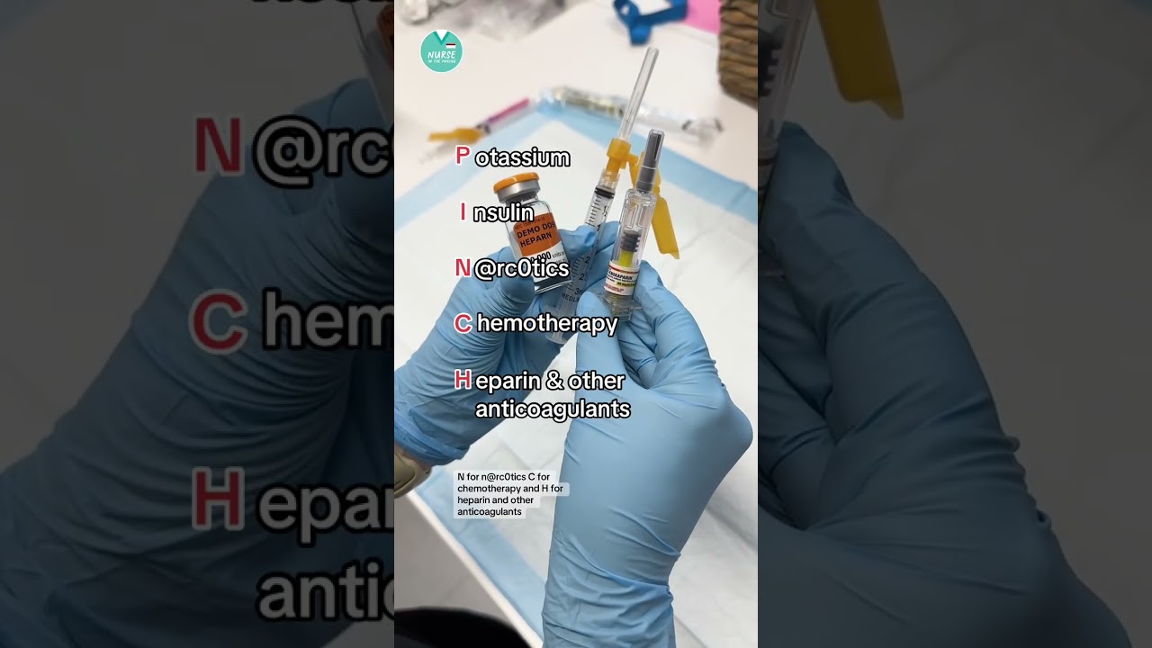 High-Alert Medications = Think PINCH 🚨