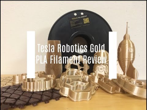 Tesla Robotic Gold Silk PLA Filament Review
