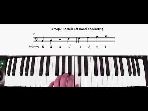 C Major Scale Bass Clef