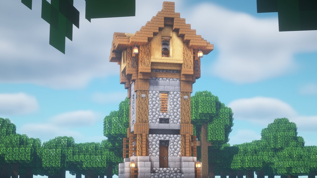Minecraft: How to Build a Tower House - Minecraft Builders