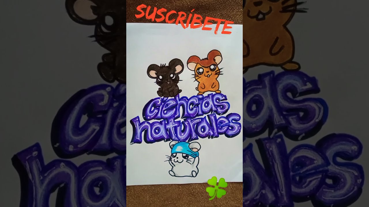 cómo hacer #portada para materia de #ciencias #naturales
