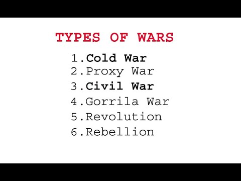 Types of Wars | Civil War | Cold War | Proxy War |Urdu/Hindi| informative videos| Mr Informative