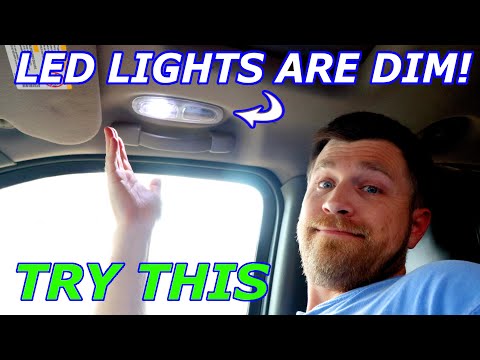 EASY FIX for LED INTERIOR CAR LIGHTS that are DIM