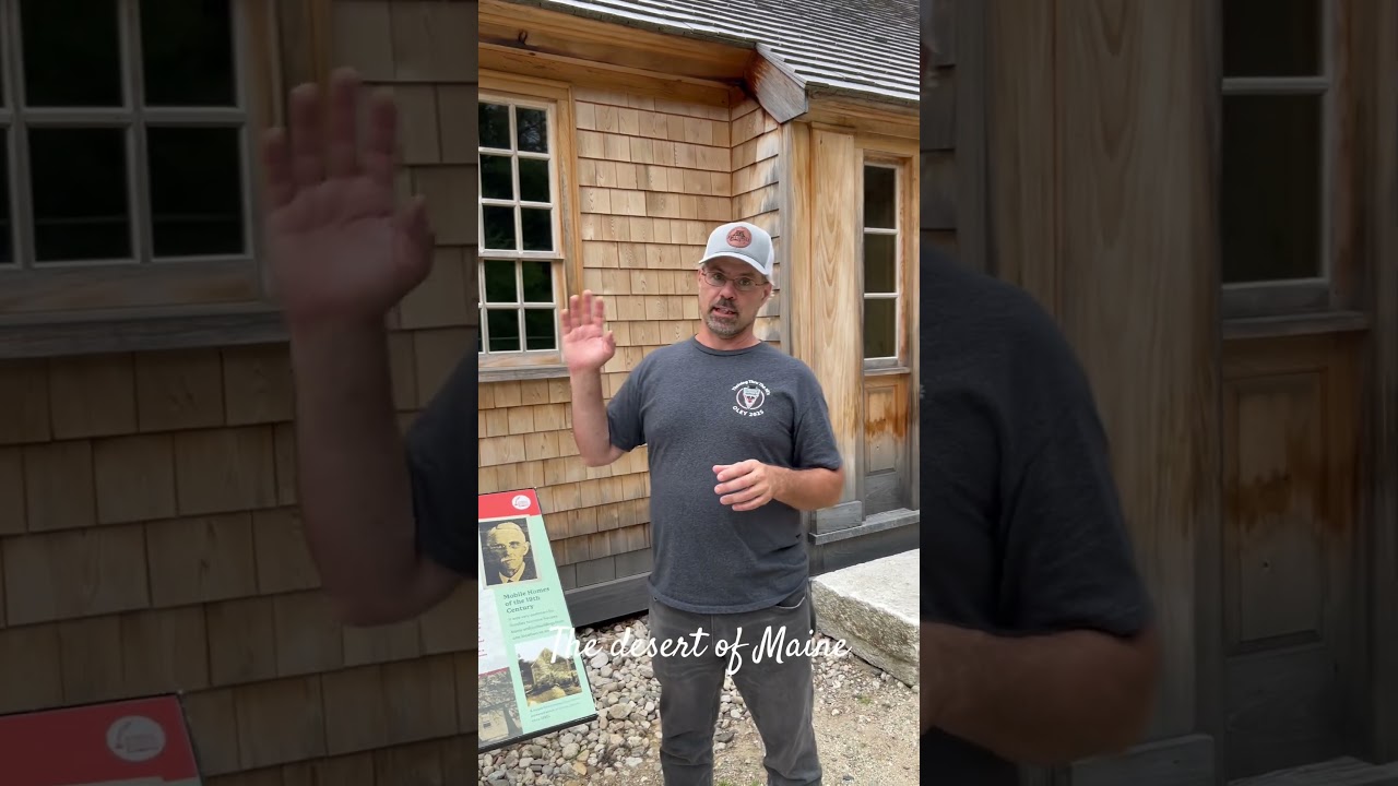 Check out this 1700s cape cod style post and beam moved to the desert of Maine from Sunapee NH