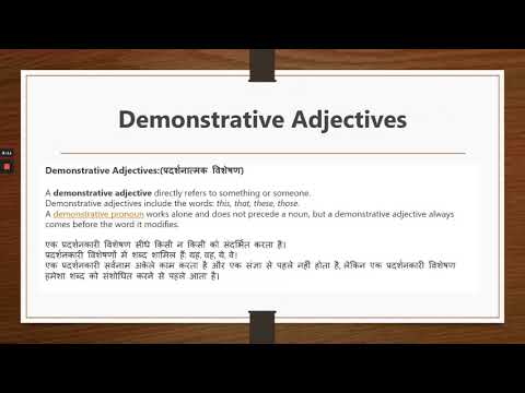 Learn Demonstrative Adjectives | Examples of Demonstrative Adjectives