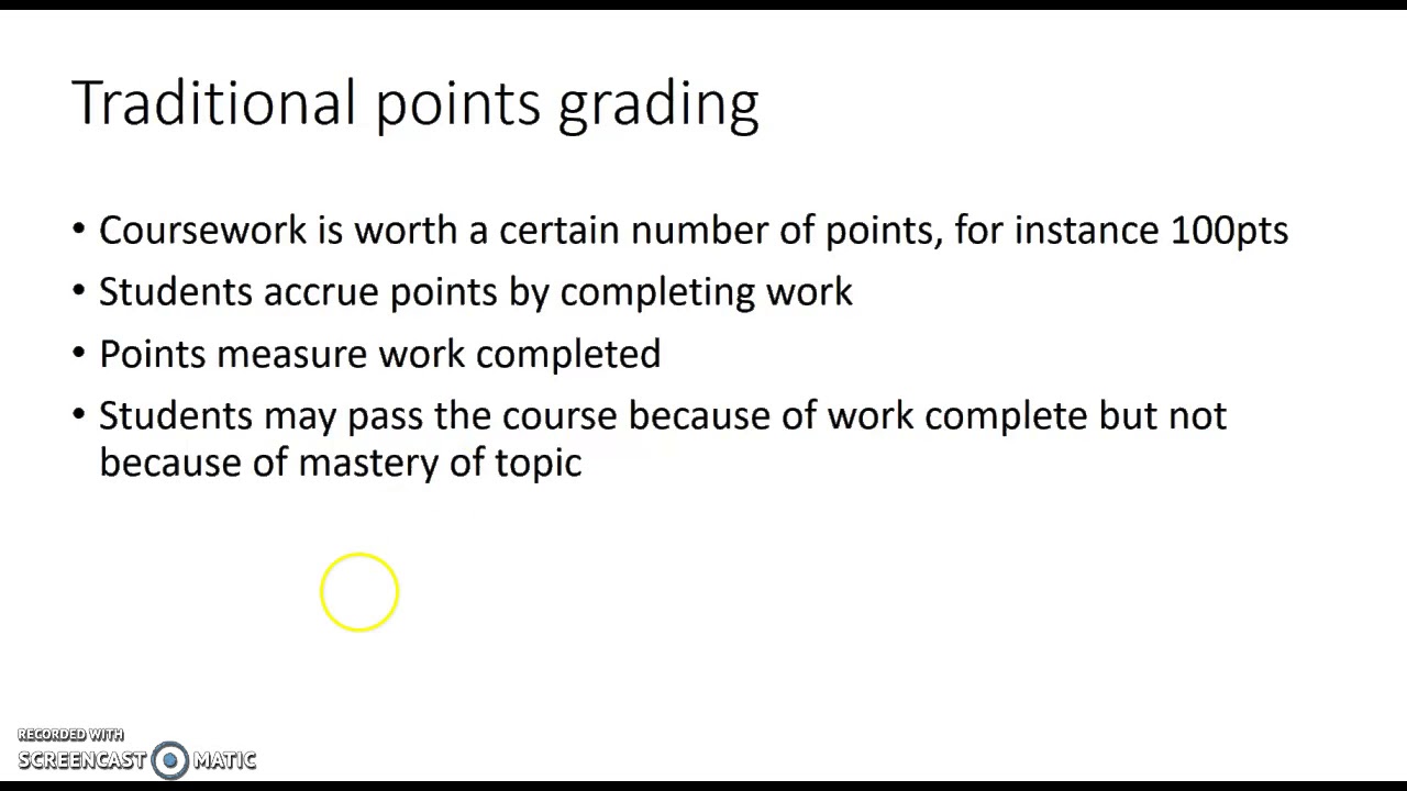 types of grading systems