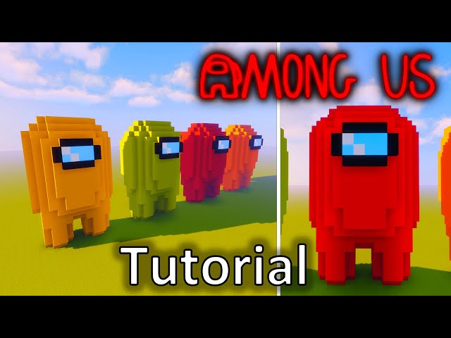 how to build among us character in minecraft tutorial Minecraft Map