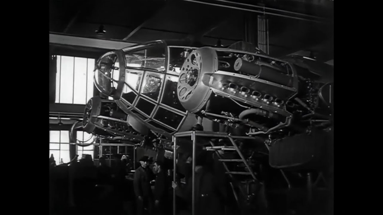 Heinkel HE 111 bomber production footage [ WWII Documentary ]