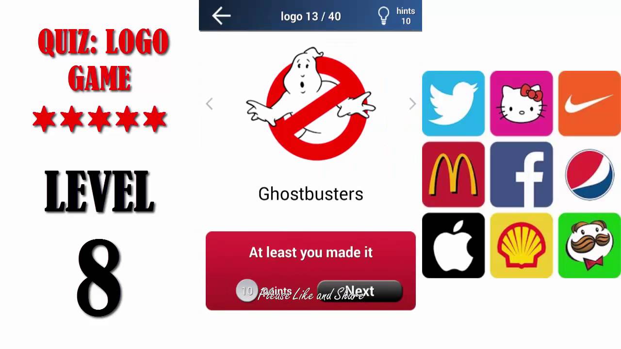 Quiz: Logo Game Level 8 - All Answers - Walkthrough ( By Lemmings at work )