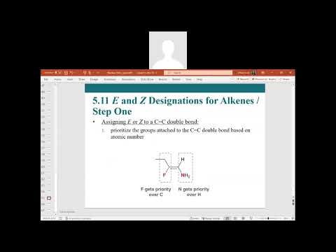 Klein Chapter 5 Section 11 E and Z Designation of Diastereomeric Alkenes