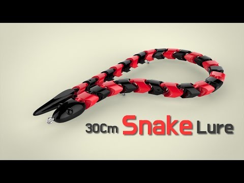 🎣 fishing Lure for Bass - snake lure(2color)・Free STL File for ・Cults