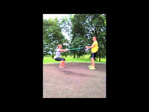 Partner Super Low RB Squats