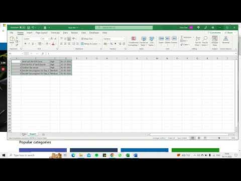 How to create a task tracker in Excel