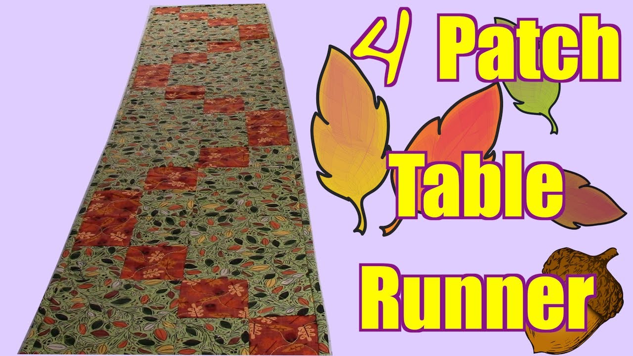 Fall 4 Patch Table Runner | The Sewing Room Channel