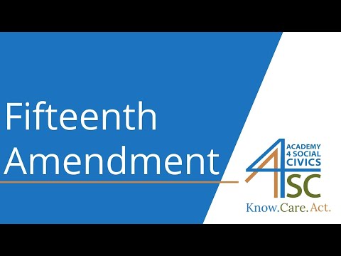 Fifteenth Amendment: Black Votes (In Theory) - U.S. Constitution Series | Academy 4 Social Change