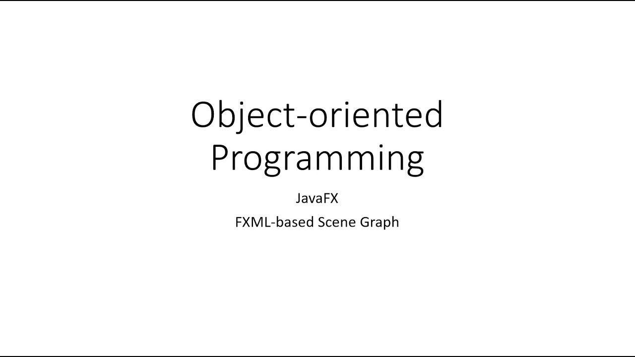 JavaFX Example - FXML-based application