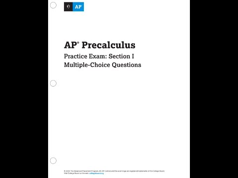AP Precalculus Practice Exam