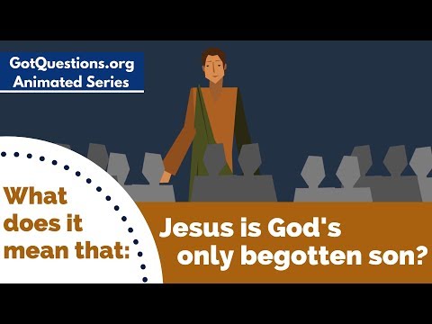 What does it mean that Jesus is God's only begotten son?