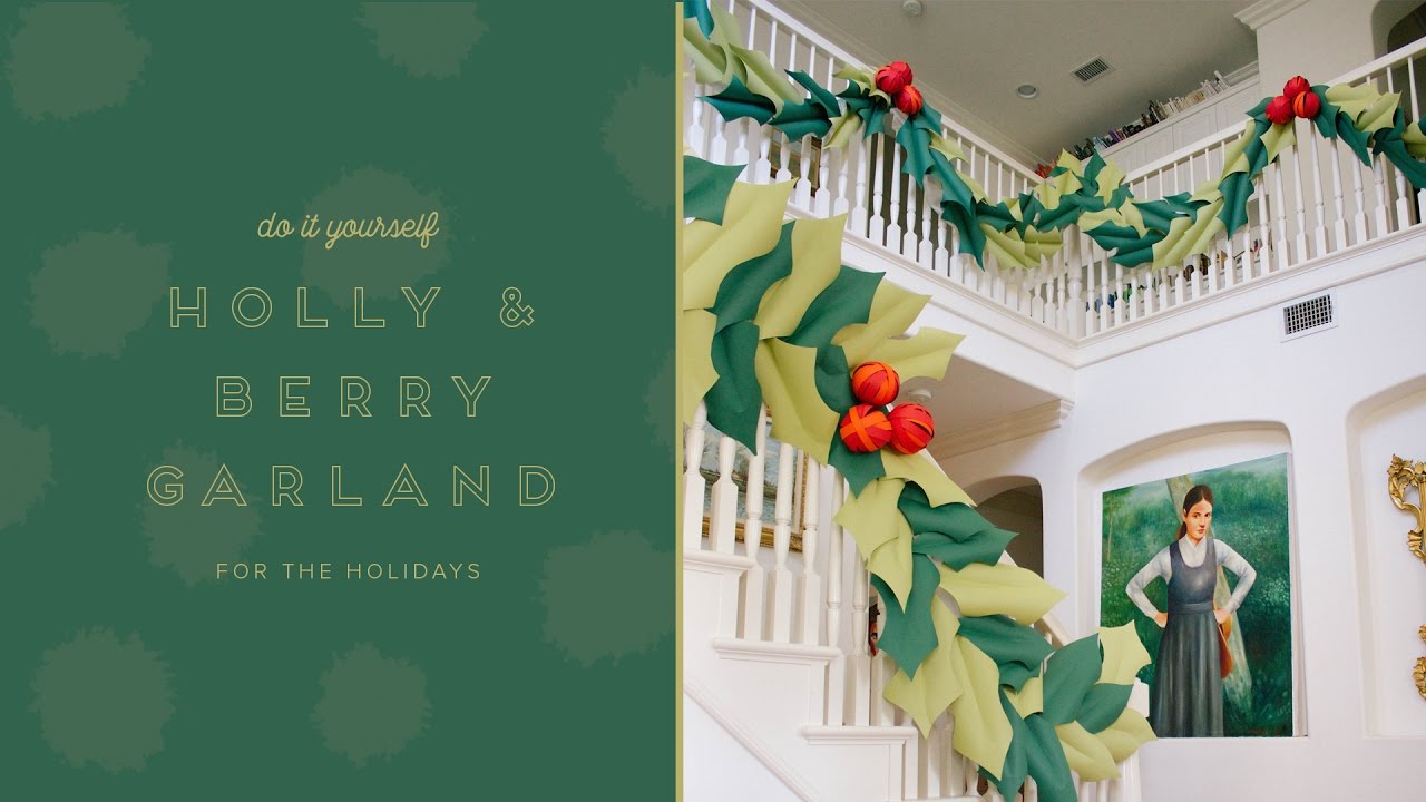 Espectacular guirnalda navideña gigante | Manualidades