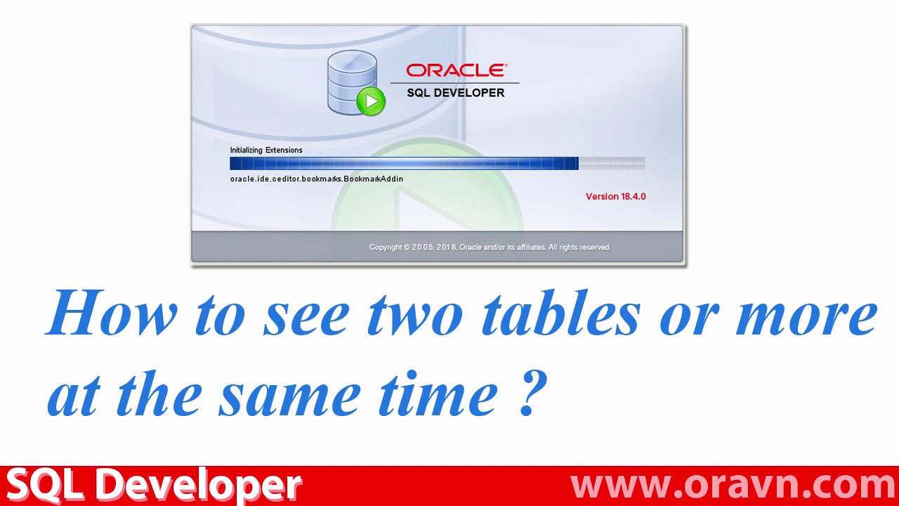 [en] SQL Developer- How to see two tables or more at the same time in Oracle SQL Developer?
