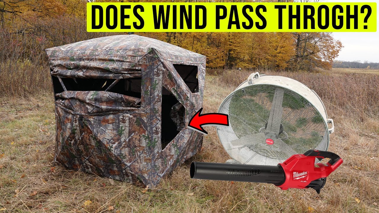 Does WIND Pass Through the TideWe SEE THROUGH Ground Blind???