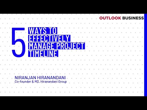 Five ways to successfully meet a project deadline - Niranjan Hiranandani