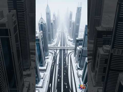 "Dubai in Snow?! ❄️ AI’s Chilling Vision of the Desert City!"