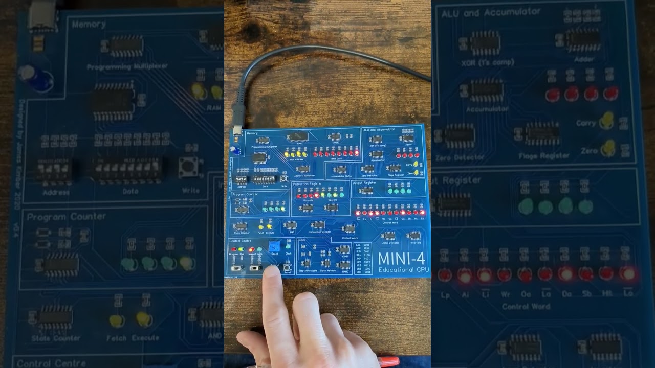 Computer CPU made from discrete logic gates. #computing #computerscience #logicgates #electronics