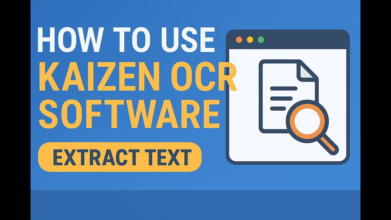 How to Use Kaizen OCR Software | Extract Text from Images Easily #OCRSoftware #ImageToText