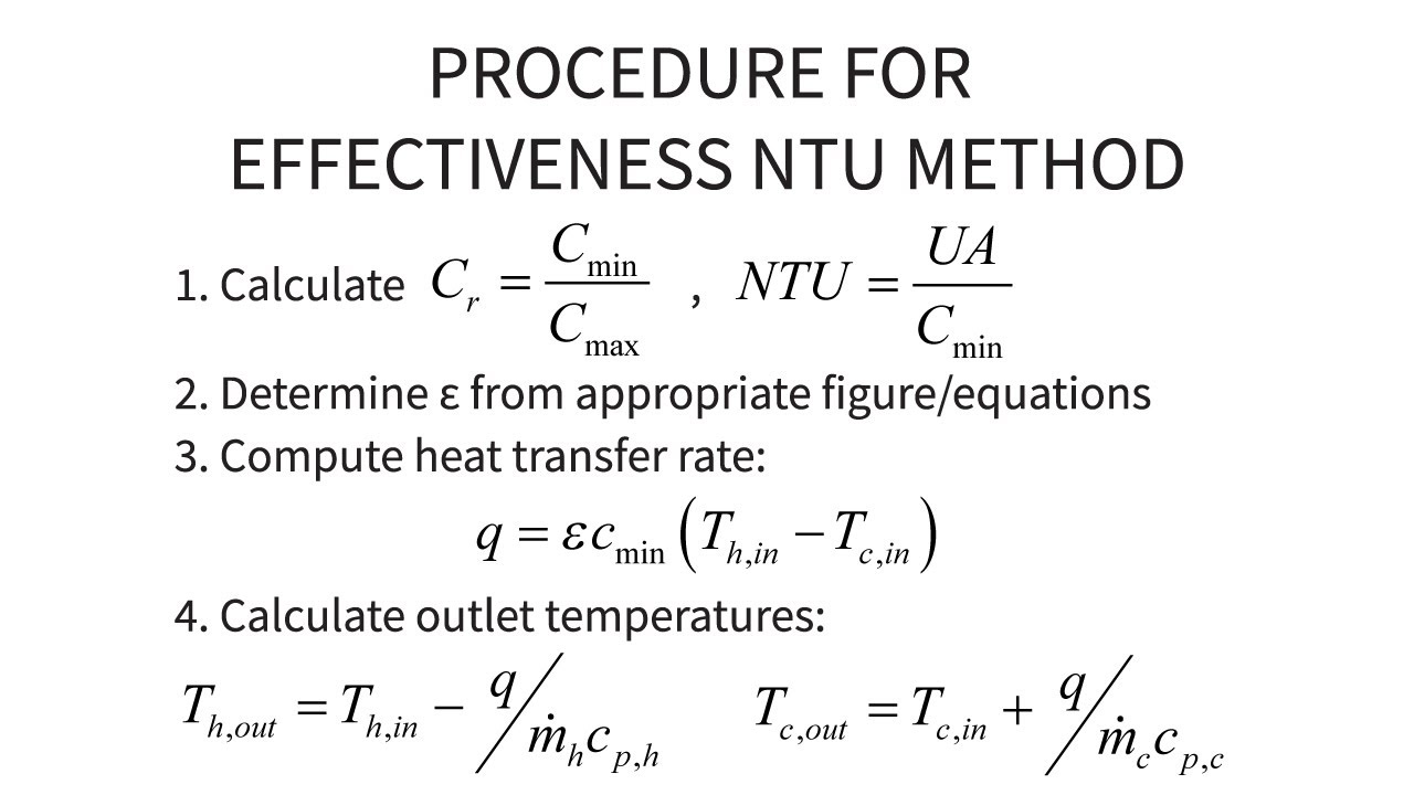Heat Transfer L33 p2 - Procedures using Effectiveness-NTU Method