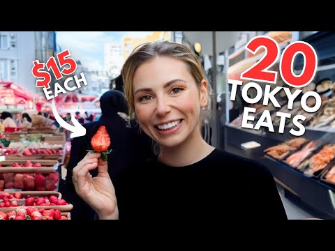 20 Must Try Japanese Foods in Tokyo 🇯🇵 Ultimate Travel Guide + The $15 Strawberry