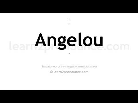 How to pronounce Angelou | English pronunciation