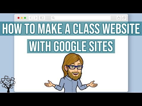 How to Make a Class Website with Google Sites