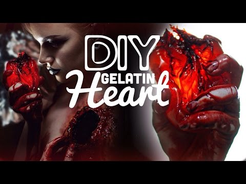 How to make a fake heart - Special FX DIY Gelatin Heart