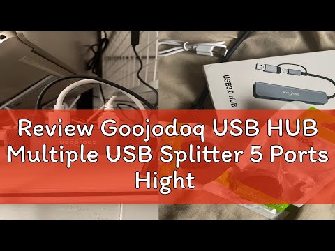 Review Goojodoq USB HUB Multiple USB Splitter 5 Ports Hight Speed USB 3.0 HUB OTG Printer for Lapto